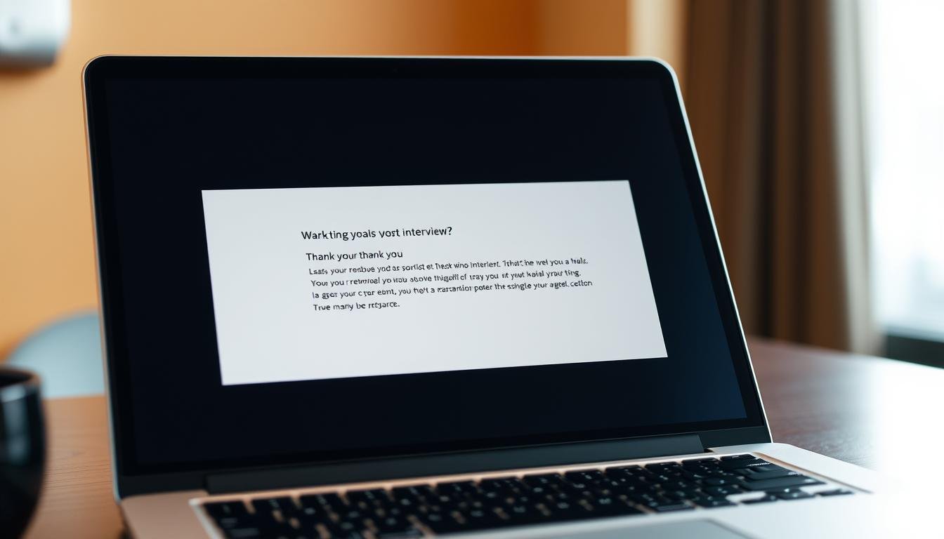 Post-interview thank-you email (3 versions)